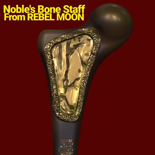🦴 Atticus Noble's bone staff・ STL File for 3D printing・Cults