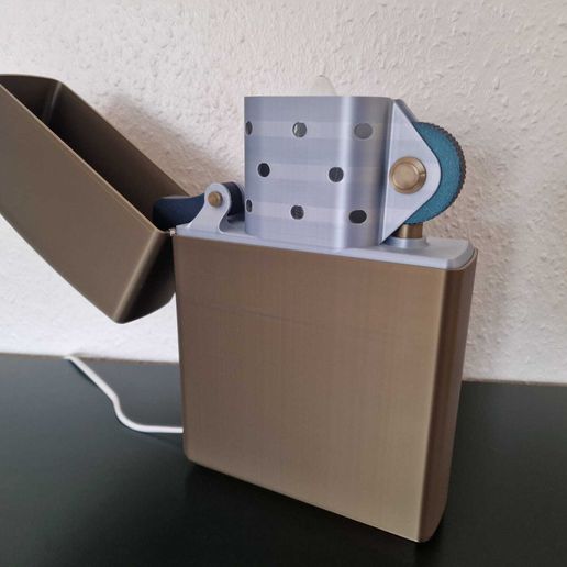🔦 Zippo lamp・ 3D File for 3D printing・Cults