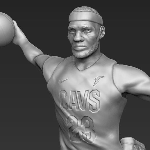 🎨 Lebron James figurine for full color 3D printing・ 3D File for 3D ...