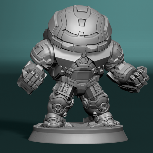 🦸 Chibi Hulkbuster Marvel united・ STL File for ・Cults