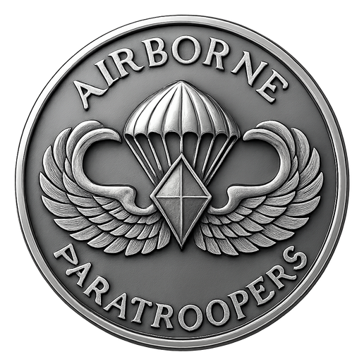 🪙 AIRBORNE PARATROOPER COIN TOKEN DOUBLE SIDED・ STL File for 3D ...
