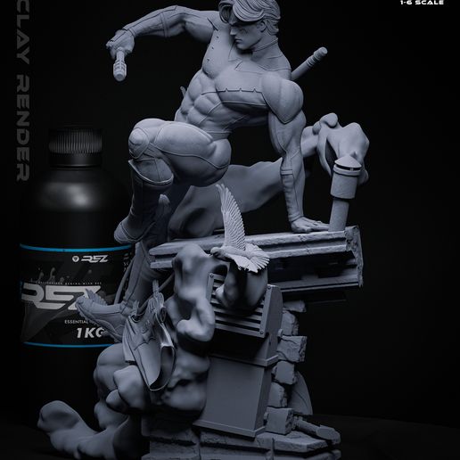 👾 Nightwing - STL・ STL File for 3D printing・Cults