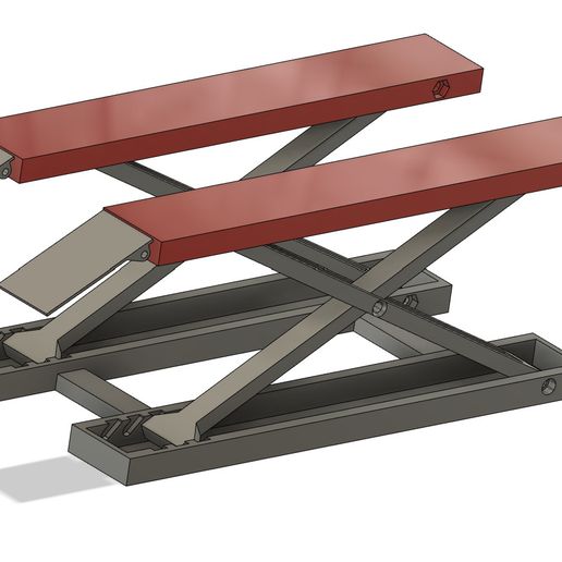 STL file Scale Car Scissor Lift 1:24 🚗 ・3D print design to download・Cults