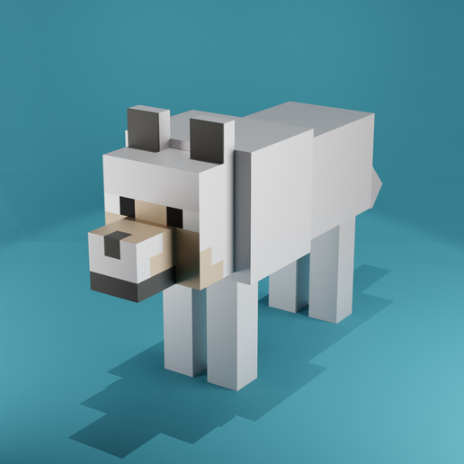 Cabeca De Lobo Minecraft