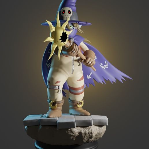 🐉 WIZARDMON - DIGIMON・ STL File for 3D printing・Cults