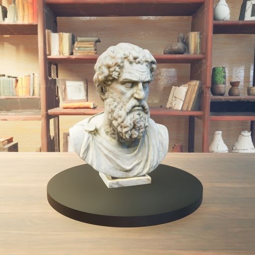 🏛️ Ancient Greek Bust Sculpture – High Detail 3D Print Model・ STL File ...