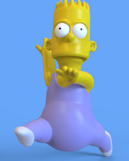 🩰 BART SIMPSON BALLET JUMP (PARTS AND COMPLETE)・Free STL File for 3D ...
