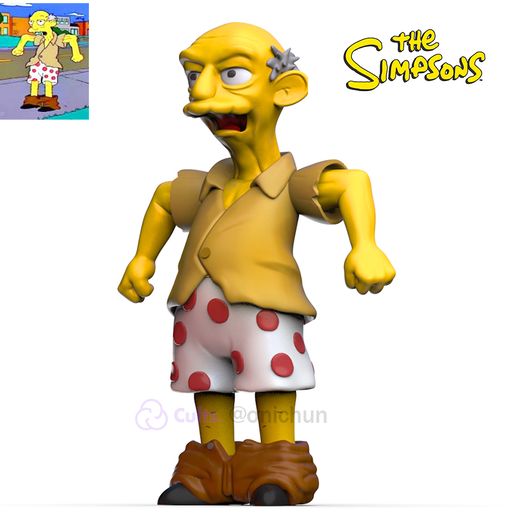 STL file old Jewish men - The simpsons 👴 ・3D printer model to download ...