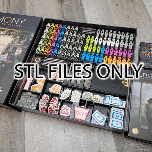 📦 Hegemony +Expansions insert / box organizer with individual player trays STL files・ 3D File ...