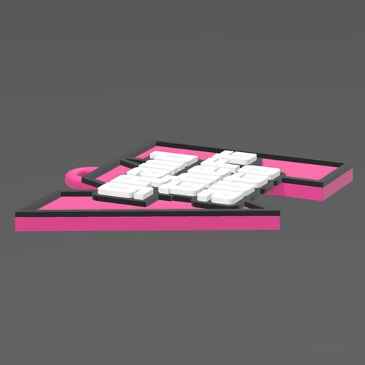 STL file GTA VI Keychain 🗝️ (3MF)・Model to download and 3D print・Cults