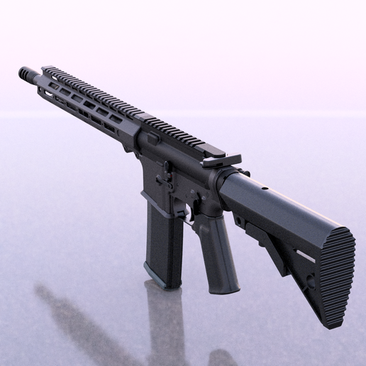 🐚 Shell ejecting AR15 cap gun・ STL File for 3D printing・Cults