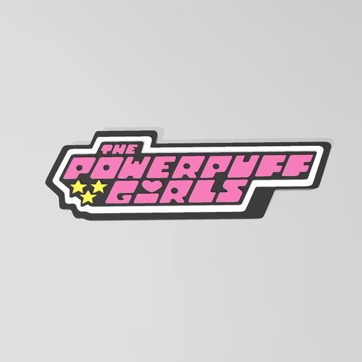🦸 POWERPUFF GIRLS LOGO・ STL File for ・Cults