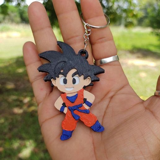 STL file Goku Keychain - Dragon Ball 🗝️ (OBJ)・3D printing model to ...