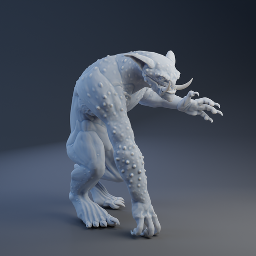🧌 Swamp Troll・ STL File for 3D printing・Cults