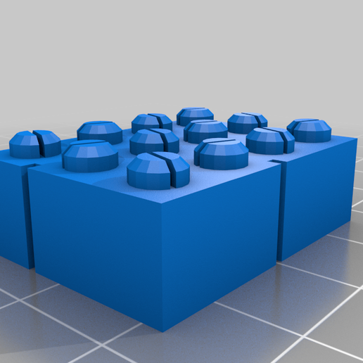 Free STL file GIB - Generic Interlocking Brick toy set Megablock and ...