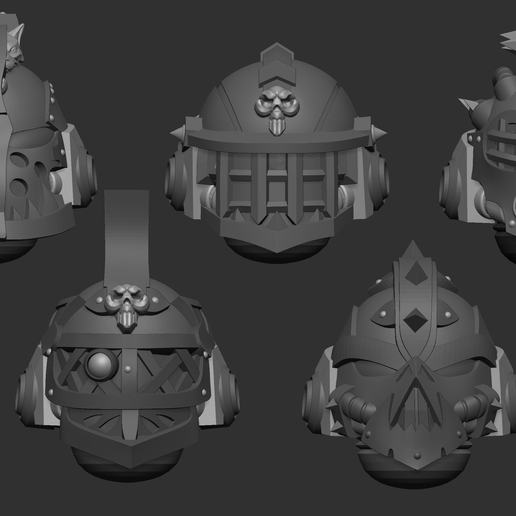⭐ MARINES HELMETS MODEL SET TYPE "STAR EATERS "・ STL File for ・Cults