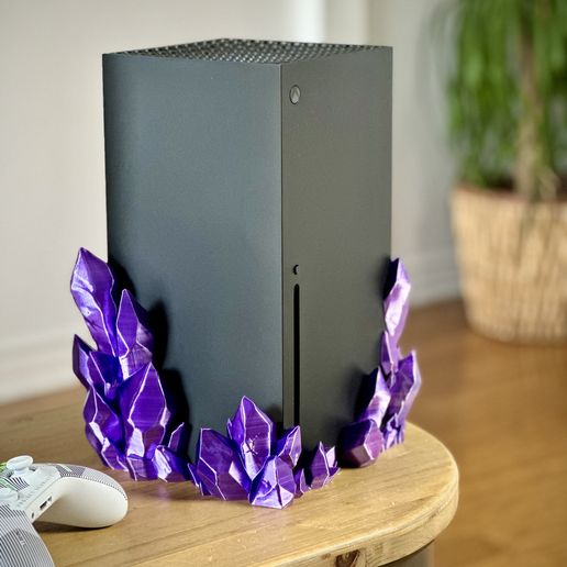 🎮 Xbox Crystal Decor Series X - Print-in-Place・ 3D File for ・Cults