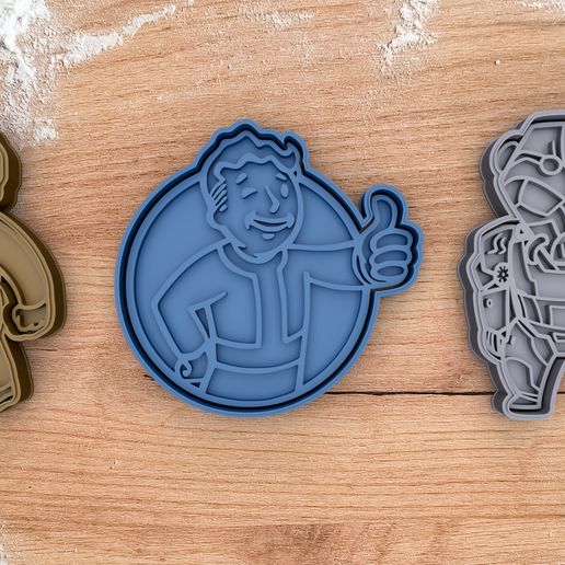 Archivo STL Paquete de cortadores de galletas de Fallout 🍽️ ・Objeto ...