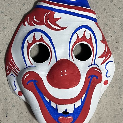 scary clown mask printable