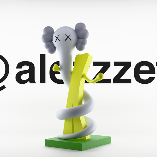 🗿 Kaws Born To Bend・ STL File for 3D printing・Cults