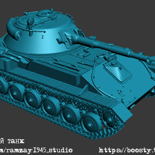 🪖 T-76 Soviet fictional light tank 1:100・ STL File for 3D printing・Cults