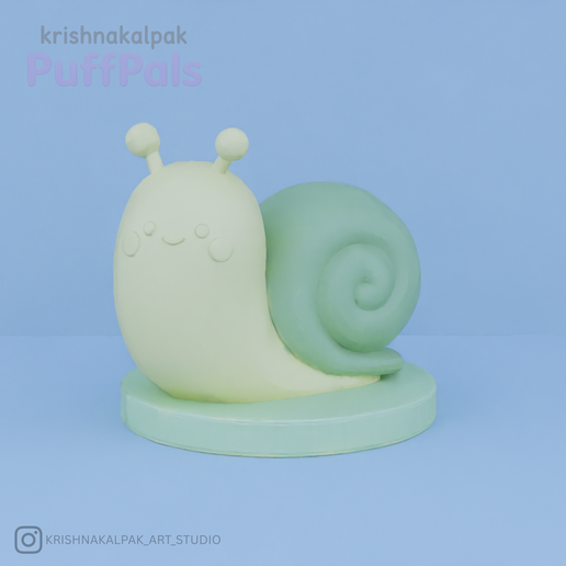 🐌 Cute Snail | Easy Printing | No Support Needed・ STL File for 3D ...