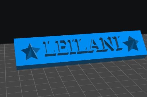 Fichier 3D Leilani Nameplate 👾 ・Modèle imprimable en 3D à télécharger・Cults