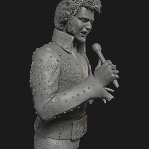 👤 Elvis Aloha From Hawaii Bust・ STL File for 3D printing・Cults