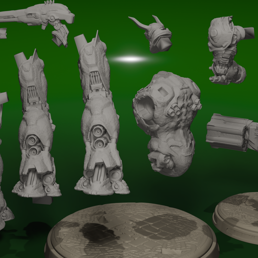🎲 Atlan Mech Titan - Doom the dark ages・ 3D File for 3D printing・Cults