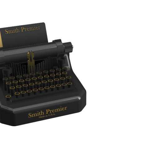 ️ Typewriter 1900・ STL File for 3D printing・Cults