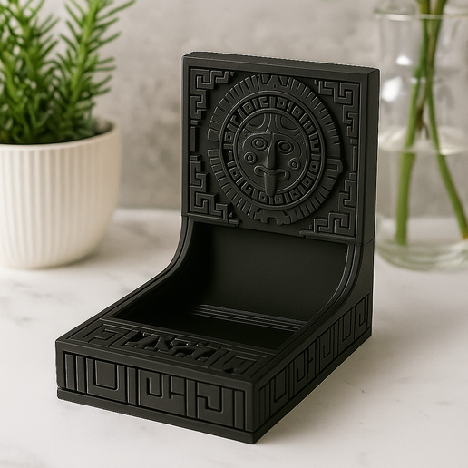 🪞 Aztec Spirit Tray – Aztec Motif Jewelry Holder・Free STL File for 3D ...