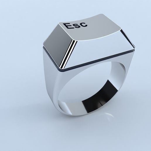STL file Esc Key Ring | r01 🔑 (OBJ)・Model to download and 3D print・Cults