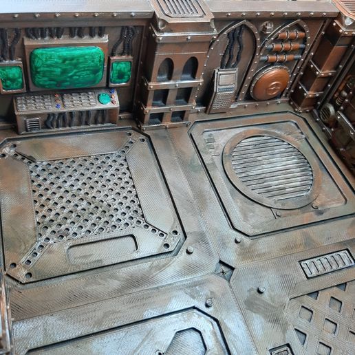 🚀 Modular Gothic Spaceship Interior・ STL File for 3D printing・Cults