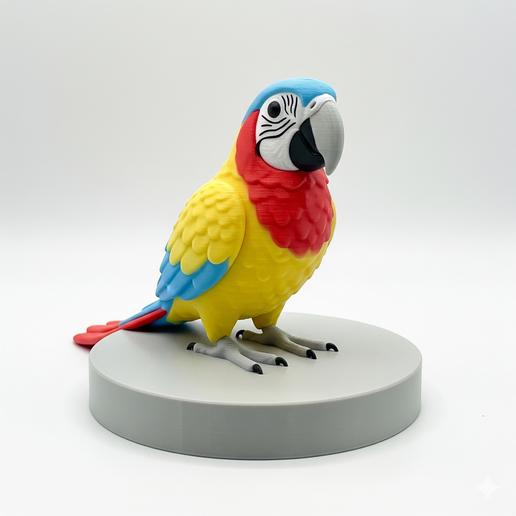 🦜 ADORABLE PARROT (without circular base)・Free STL File for 3D printing ...
