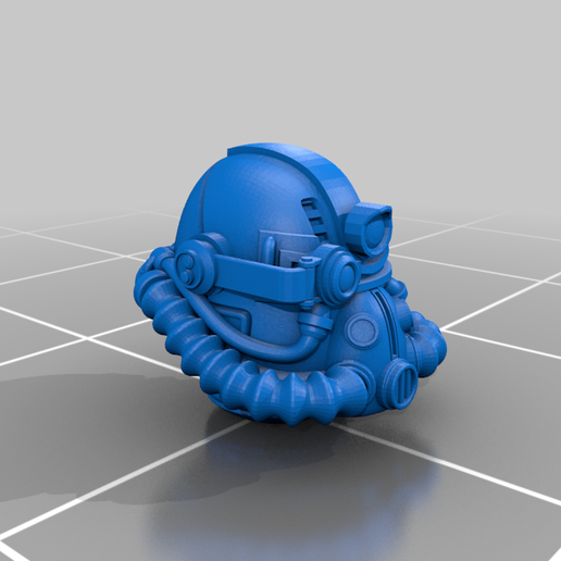 🔫 Fallout T51-b Power Armor Miniature Kit (No Weapons) Version 02・Free 3D File for ・Cults