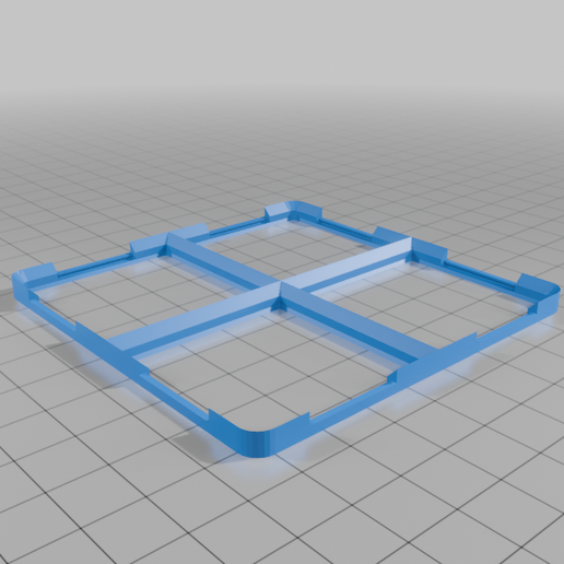 ⚙️ Gridfinity 4x4 baseplate with connector clip・Free 3D File for ・Cults