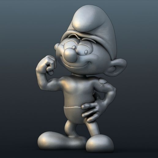 STL file Hefty Smurf Pose 2/ Smurf Smurf Smurf Pose 2 🃏 ・3D printing ...