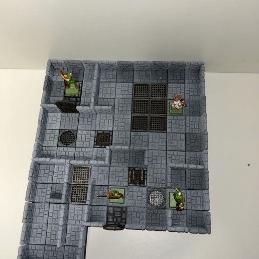 🎲 TABLETOP DUNGEON MODULAR DND TERRAIN PRISON HERO QUEST DUNGEONS AND ...