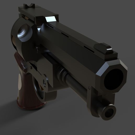 Archivo STL HellBoy Revolver (The Good Samaritan) 🔫 (OBJ)・Plan de ...