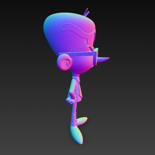 🧠 Mandark/Brain cartoon network・ STL File for 3D printing・Cults