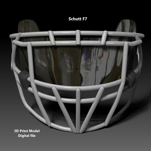 🪖 Oakley Visor and Facemask II for NFL Schutt F7 Helmet・ 3D File for 3D ...
