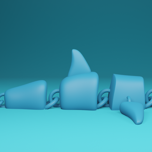 🦈 SHARK ARTICULATED・Free STL File for ・Cults