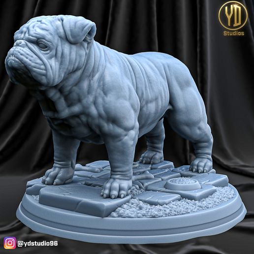Archivo STL Bulldog 🦁 (OBJ)・Modelo imprimible en 3D para descargar・Cults