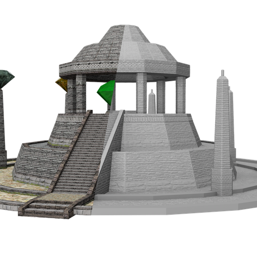 ⛩️ Emerald shrine for jakks pacific sonic figures・ 3D File for 3D ...
