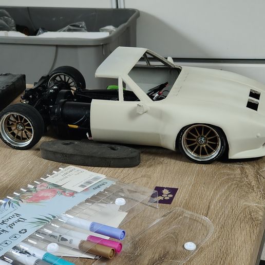 3D printer DE TOMASO PANTERA GTS 1971 PRINTABLE CAR BODY • made with ...