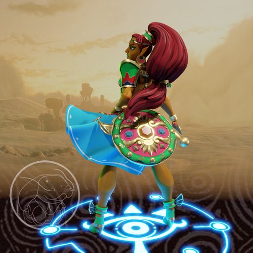 👾 Urbosa - (Zelda: BOTW)・ OBJ File for ・Cults