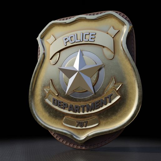 🚓 Police Badge 3D Print Model・ STL File for ・Cults