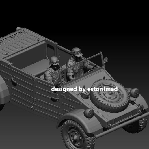 Archivo STL WW2 DRIVERS AFRIKA KORPS KUBELWAGEN - DAK 🐅 ・Plan ...