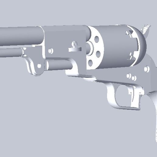 🧢 Colt Dragoon Revolver Cap Gun BB 6mm Fully Functional Scale 1:1・ STL ...