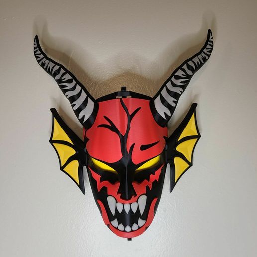 🎃 HellFire Club wearable mask with wall hanger・ STL File for ・Cults